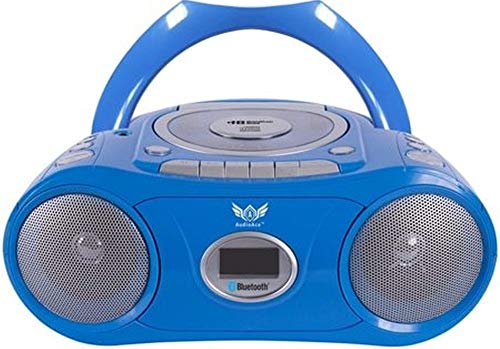 Hamilton Buhl 6 Person Listening Center with Bluetooth Cassette/CD/FM Boombox and Deluxe Over-Ear Headphones