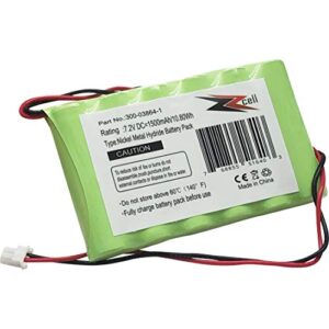 zzcell® battery for honeywell alarm lynxrchkithc 781410403291 55026089 walynx-rchb-sc walynxrchbsc lynxrchkit-sc ademco 300-03865, 7.2v, 1500mah (note: please check part no. before purchase)