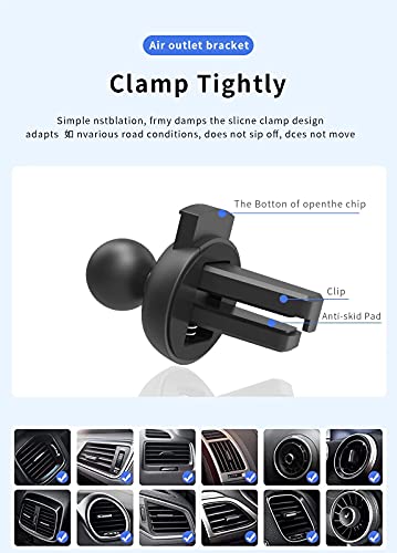 MANKIW Wireless Car Charger 15W/10W/7.5W Fast Charging Auto Clamping Car Wireless Charger Air Vent Car Phone Holder Mount Compatible with iPhone 12/12 Pro Max/12 Mini/11,Galaxy S21/S20(Grey)