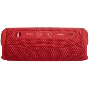 JBL-Flip 6 - Waterproof Portable Bluetooth Speaker, Powerful Sound and deep bass, IPX7 Waterproof, 12 Hours of Playtime with Megen Hardshell Case - Red