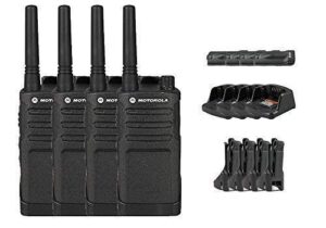 4 pack of motorola professional rmu2040 business two-way radio with 2 watts/4 channels military spec 20 floor range