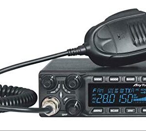 AnyTone AT-6666 10 Meter Radio for Truck, with SSB(PEP)/FM/AM/PA Mode,High Power Output 15W AM,45W FM,60W SSB(PEP)