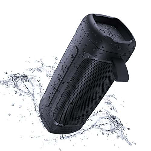 DOSS Bluetooth Speaker, Portable Wireless Bluetooth Speaker with 24W Powerful Sound, Rich Bass, IPX6 Waterproof, Wireless Stereo Pairing, 20H Playtime, Waterproof Speaker for Outdoor and Travel