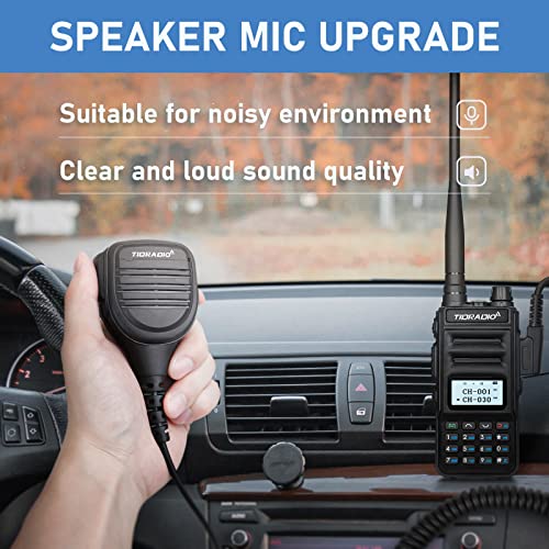 TIDRADIO TD-H5 GMRS Radio with 4pcs 1500mah Batteries, 5Watt GMRS Handheld Radio for Adults, GMRS Repeater Capable, Two Way Radio with NOAA Weather Receiver & Scan (2 Pack)