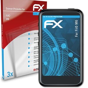 atFoliX Screen Protection Film Compatible with FiiO M6 Screen Protector, Ultra-Clear FX Protective Film (3X)