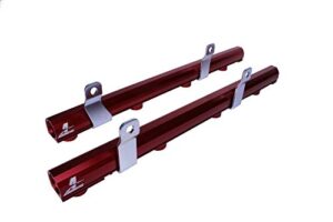 aeromotive 14110 billet fuel rails for 1999-2004 ford 5.4l lightning and harley f-150, red