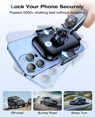 VICSEED Phone Mount for Car with [Anti-melting Anti-UV Film] Strong Power Suction Cup Dashboard & Windshield Car Phone Holder Mount Durable Hands-Free Universal Cell Phone holder for All Mobile Phones