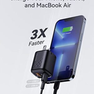 [2-Pack] VOLTME 30W USB C Charger (GaN III Tech), PD PPS Compact Charger Block Fast Chargers, 30W USB-C Power Adapters for MacBook Air, iPhone 14 13 12 Mini Pro Max, Galaxy S22/21, Pixel 6 Pro, iPad