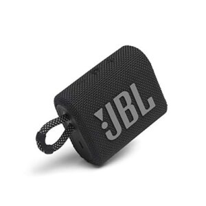 jbl – go3 portable waterproof wireless speaker – black (renewed)