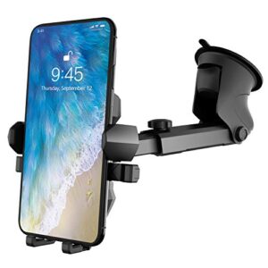 phone holder for car,universal long neck car mount holder compatible with iphone xs xs max xr x 8 8 plus 7 7 plus s10 s9 s8 s7 s6 lg and more