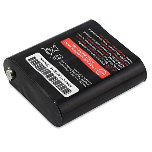 3.6V 700mAh Two-Way Radio Rechargeable Battery for Motorola 53615 m53615 KEBT-071-A KEBT-071-B KEBT-071-C KEBT-071-D Talkabout 5950 T4800 T4900 T5000 T5800 T9500R (2 Pack)