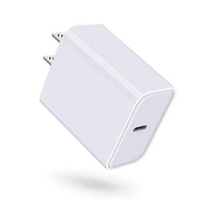 usb c fast charger head for iphone 14 pro, 20w usb c power adapter fast charging block brick cube box for iphone 14 pro max/13/12/11/pro/max/mini/se/xs, samsung galaxy s23 s22 s21 s20, pixel 7 pro 6a