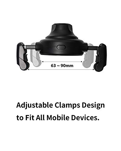 Jowua Invisible Foldaway car Mount for Tesla Model 3 / Model Y, 360° Free Rotation, Silicone Roller Design, Compatible with Phone 13 Pro Max and Other 4.7-6.5'' Smartphones, Model X / S Dashboard