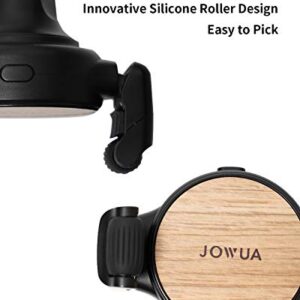 Jowua Invisible Foldaway car Mount for Tesla Model 3 / Model Y, 360° Free Rotation, Silicone Roller Design, Compatible with Phone 13 Pro Max and Other 4.7-6.5'' Smartphones, Model X / S Dashboard