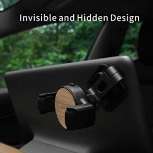 Jowua Invisible Foldaway car Mount for Tesla Model 3 / Model Y, 360° Free Rotation, Silicone Roller Design, Compatible with Phone 13 Pro Max and Other 4.7-6.5'' Smartphones, Model X / S Dashboard