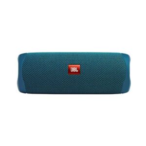 jbl flip 5 – waterproof portable bluetooth speaker made from 100% recycled plastic – blue (renewed)