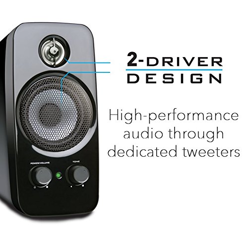 Creative Inspire T10 2.0 Multimedia Speaker System with BasXPort Technology