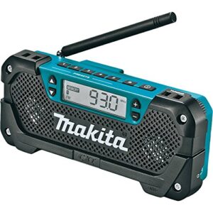 makita rm02 12v max cxt® lithium-ion cordless compact job site radio, tool only