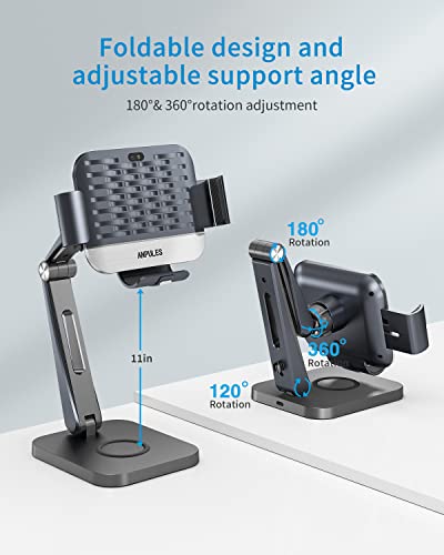 ANPULES Wireless Charger Stand for Z Fold 4/3/2, ANPULES [3 Coils] 2 in 1 Charging Station for Samsung Galaxy Buds 2 Pro/Pro / 2 / Live and Z Fold Series