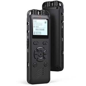 64gb digital voice recorder for lectures meetings,timing recording voice activated recorder device with playback, upgraded small tape recorder audio recorder usb charge