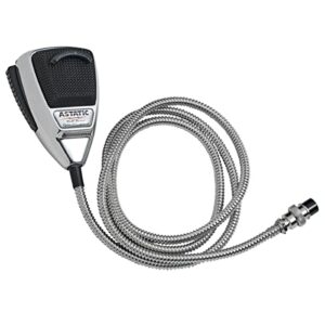 astatic 302-10187 4-pin noise-cancelling microphone (chrome)