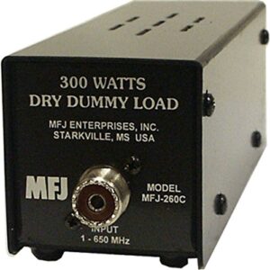 mfj enterprises original mfj-260c dummy load, 300 watt, 0-650 mhz, dry