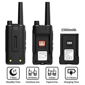 walkie talkies,NOAA walkie talkies for Adults Long Range with Earpiece,Weather Alerts Handfree walkie Talkie Rechargeable with Type-c Charging, Dual Watch,License Free Portable Two Way radios(2 Pack)