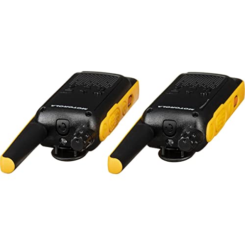 Motorola Solutions T470 Two-Way Radio Black W/Yellow Rechargeable Two Pack