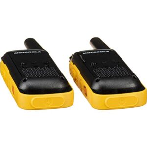 Motorola Solutions T470 Two-Way Radio Black W/Yellow Rechargeable Two Pack