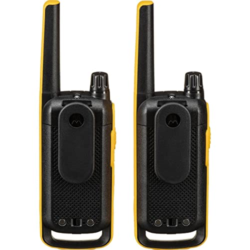 Motorola Solutions T470 Two-Way Radio Black W/Yellow Rechargeable Two Pack