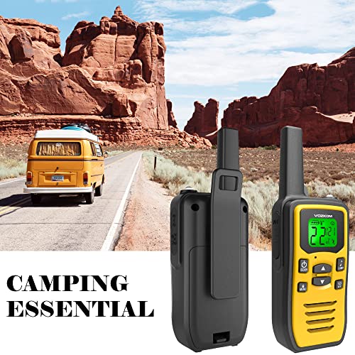 Long Range Walkie Talkies for Adults with Earpiece, Handheld Two Way Radios, Up to 36 Mile Range Rechargeable Walky Talky, 142 Privacy Codes, & NOAA Weather Scan