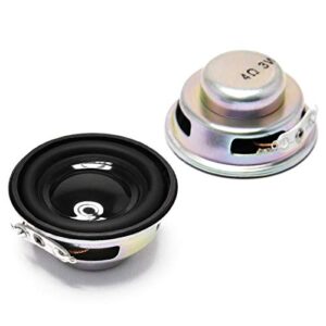 gikfun 4ohm 40mm diameter 3w full range audio speaker stereo woofer loudspeaker for arduino (pack of 2pcs) ek1794