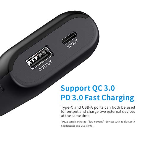 USB C 18650 Battery Charger ALLMAYBE XTAR PB2S Type C Dual-Role 18650 18700 20700 21700 Portable Charger with USB Output Function（Not Included Battery