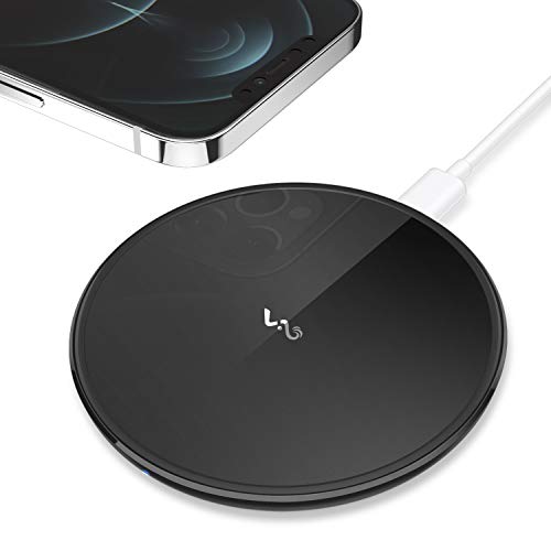 Fast Wireless Charger,Vebach 15W Max Wireless Charging Pad,Fashionable Mirror Design Compatible with iPhone 14/13 Pro Max/13 Mini/iPhone 12 Pro Max/11 Pro Max,Samsung S21/S20/Note 10 etc