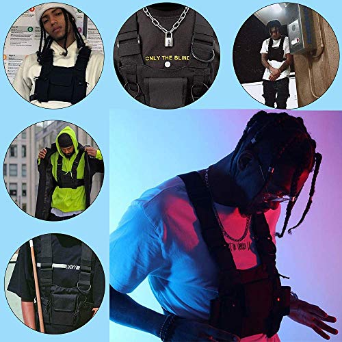 Croogo Universal Hands Free Radio Front Pack Pouch Hiphop Bag Chest Rig Vest Bag Harness Bag Two Way Radio Walkie Talkie Vest