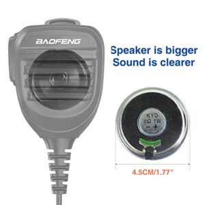 BAOFENG IP54 Waterproof Speaker Microphone Handheld Remote Shoulder Mic UV-9R UV-9R Plus UV-9RPRO UV-9G GMRS-9R UV-XR GT-3WP BF-A58 BF-9700 R760 Ham Waterproof Two Way Radio