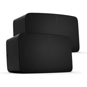 sonos five two room set – the high-fidelity speaker for superior sound (black)