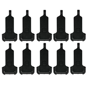 retevis rt22 rt22s walkie talkie belt clip, back clips compatible with rt22 rt22s luiton lt-316 wln kd-c1 zastone x6 tidradio td-m8 radtel rt-10 2 way radios (10 pack)