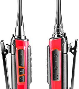 Arcshell Rechargeable Long Range Two-Way Radios with Earpiece 4 Pack Walkie Talkies Li-ion Battery and Charger Included