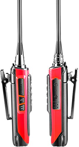 Arcshell Rechargeable Long Range Two-Way Radios with Earpiece 4 Pack Walkie Talkies Li-ion Battery and Charger Included