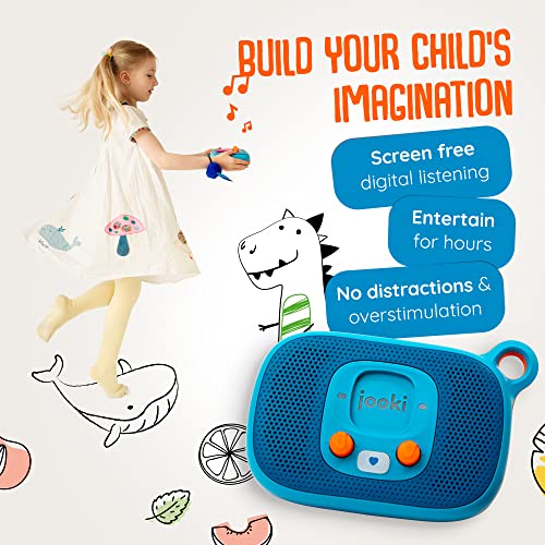 Jooki Music Player for Kids - Portable Audio Player with WiFi Connectivity - Screen Free Imagination Building - Toddler Entertainment