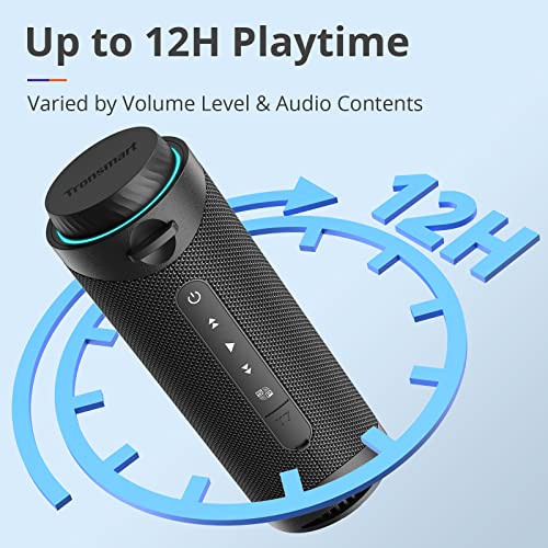 Tronsmart T7 Portable Bluetooth Speakers with 30W 360° Surround Sound, Bluetooth 5.3, Enhanced Bass, Wireless Stereo Pairing, Custom EQ via APP, IPX7 Waterproof Speaker for Party, Home, Outdoor