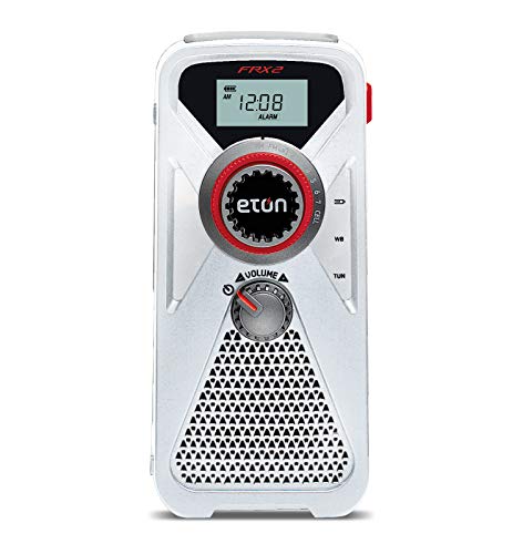 Eton American Red Cross FRX2 Hand Turbine AM/FM/NOAA Weather Radio with USB Smartphone Charger and LED Flashlight