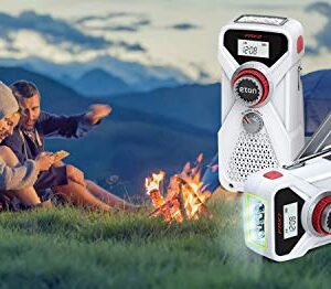 Eton American Red Cross FRX2 Hand Turbine AM/FM/NOAA Weather Radio with USB Smartphone Charger and LED Flashlight