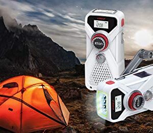 Eton American Red Cross FRX2 Hand Turbine AM/FM/NOAA Weather Radio with USB Smartphone Charger and LED Flashlight