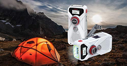 Eton American Red Cross FRX2 Hand Turbine AM/FM/NOAA Weather Radio with USB Smartphone Charger and LED Flashlight