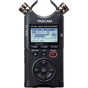 Tascam DR-40X Four-Track Digital Audio Recorder with 16GB Memory Card Bundle