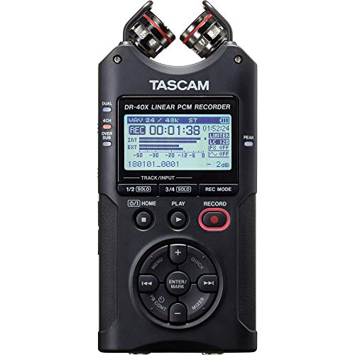 Tascam DR-40X Four-Track Digital Audio Recorder with 16GB Memory Card Bundle