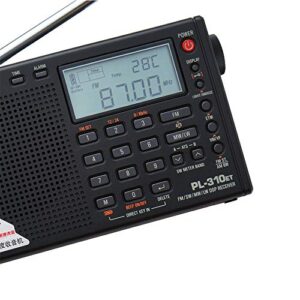 PL-310ET FM Stereo/SW/MW/LW World Band PLL DSP Radio Black