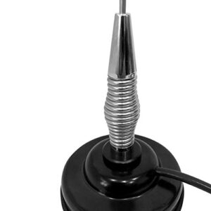 Nagoya CB-72 28" CB Antenna (26-28 MHz), Center Coil-Loaded Heavy Duty Spring with Magnetic Mount, Includes 18' of RG-58A/U Cable with a PL-259 Connector